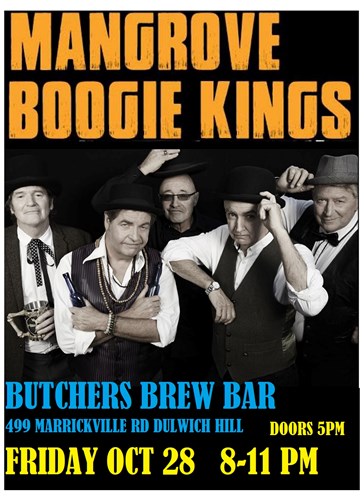 Mangrove Boogie Kings - LIVE AT BUTCHERS BREW BAR! | Sticky Tickets
