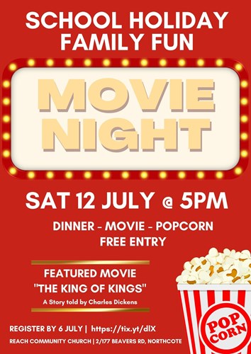 Movie Night - School Holiday Family Fun | Sticky Tickets