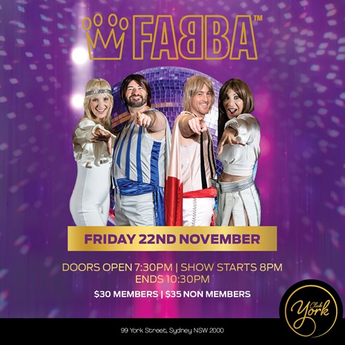 FABBA at Club York - Sticky Tickets